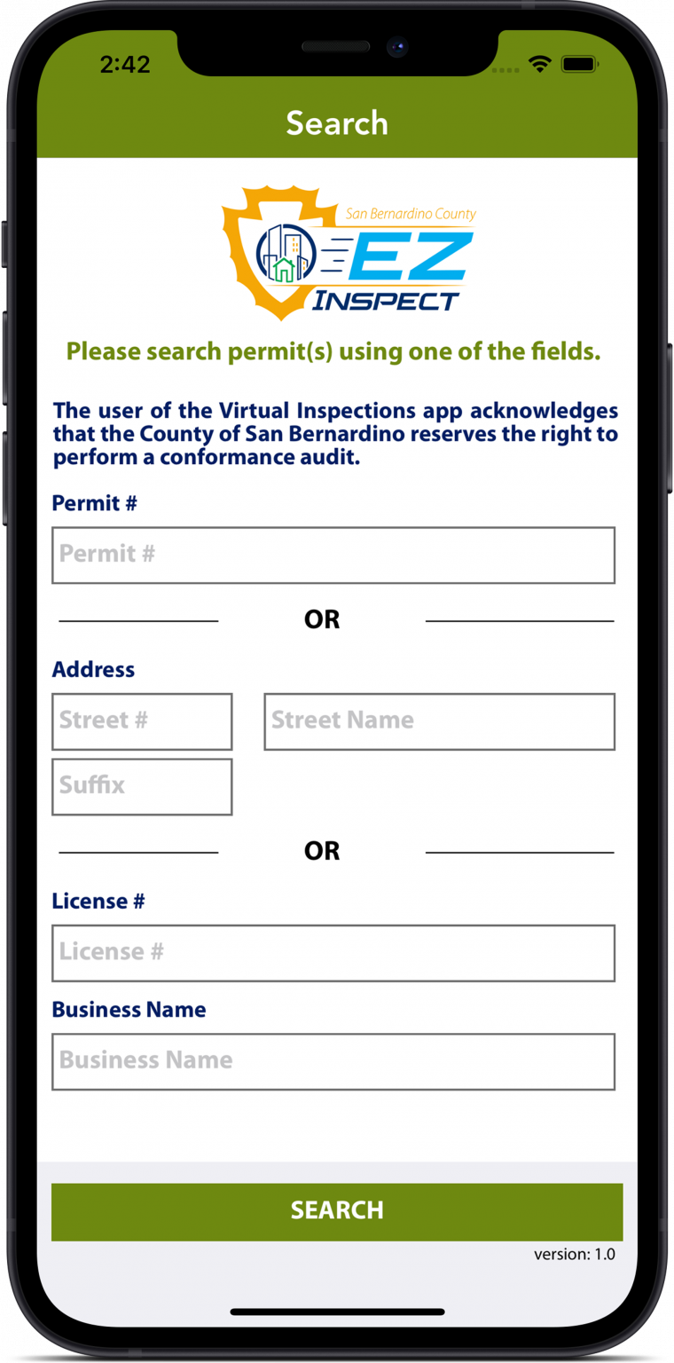 Inspection Requests – EZ Inspect App